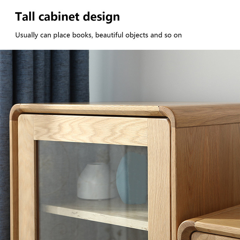 Corrigan Studio® Modern Minimalist Solid Wood Storage Cabinet | Wayfair